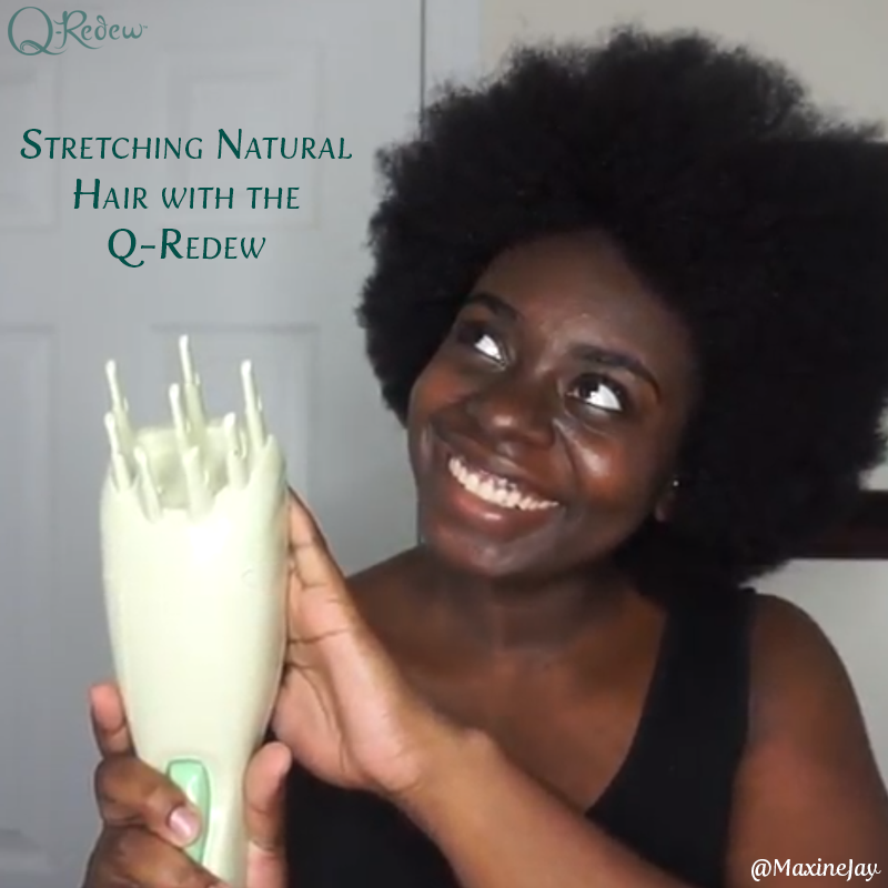 Stretching Natural Hair with the Q-Redew Hand Held Steamer